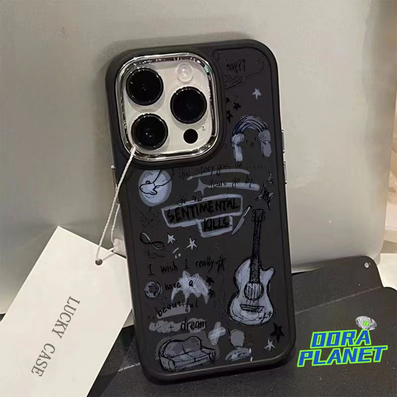 Ghostly Guitar Graffiti Phone Case Compatible for iPhone 13 pro 12 ...