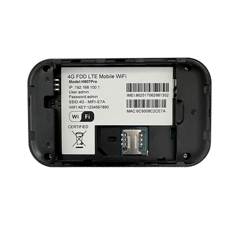 4G Lte Router Wireless Wifi Portable Modem 3650mAh Mini Outdoor Hotspot ...