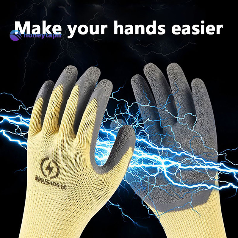 honeytapir 1 Pair 400v Insulag Gloves Anti-electricity Security ...