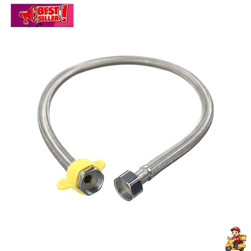 Wayar Paip Besi, Wayar Paip Air Besi, Stainless Steel Hose 60cm ...
