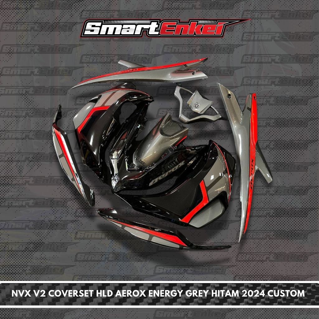 HLD-NVX V2 COVERSET HLD AEROX ENERGY GREY HITAM 2024 CUSTOM | Shopee ...