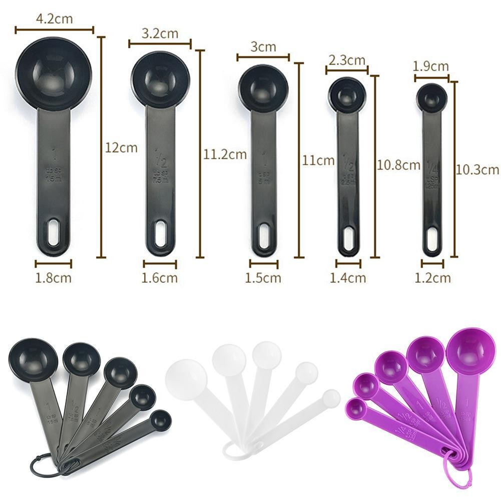 Measuring Plastic With Spoons Color Scale Baking Diy Baking E9e5 ...