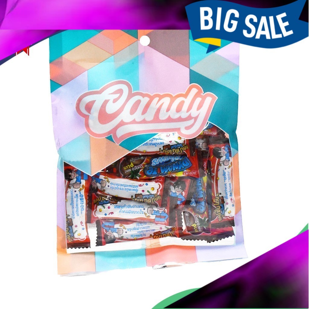 Gula-gula Coklat Dynamite Choco Mint Plus Chewy Candy ±15pcs | Shopee ...