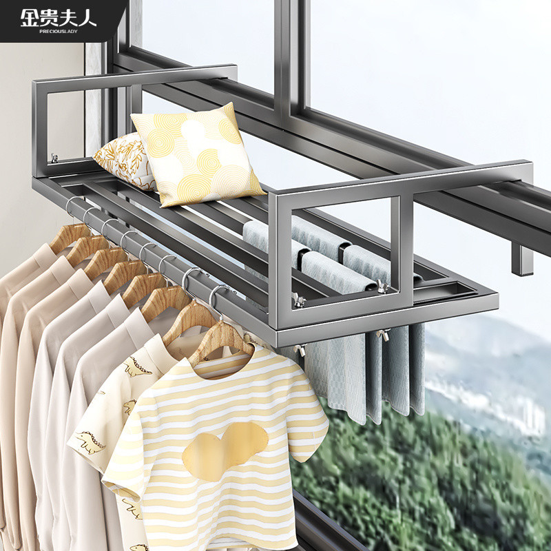 Rak Pengeringan Pakaian Balkoni Isi Rumah Pelbagai Fungsi Balkoni Rak ...