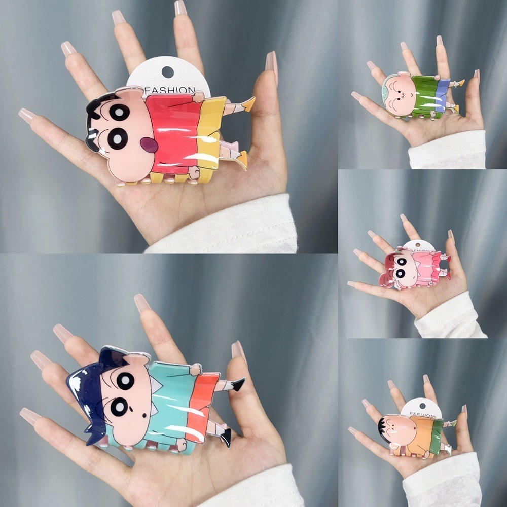 卡通 抓夹 蜡笔小新 发夹 鲨鱼夹 发饰Cartoon Clamp Crayon Shin-Chan Hair Clip Shark Clip ...
