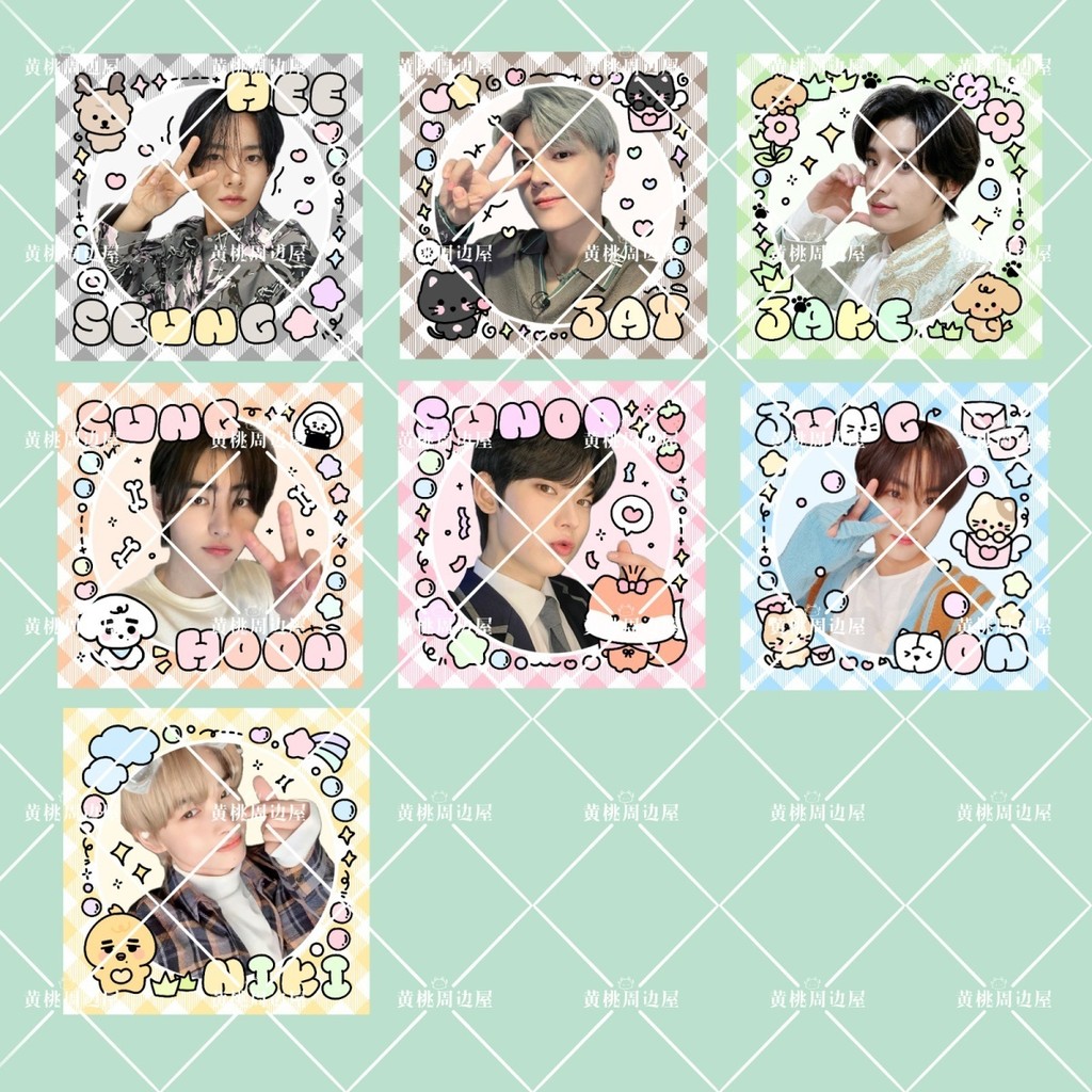 New Product Discount enhypen Graffiti Small Square Card Aidou Self ...