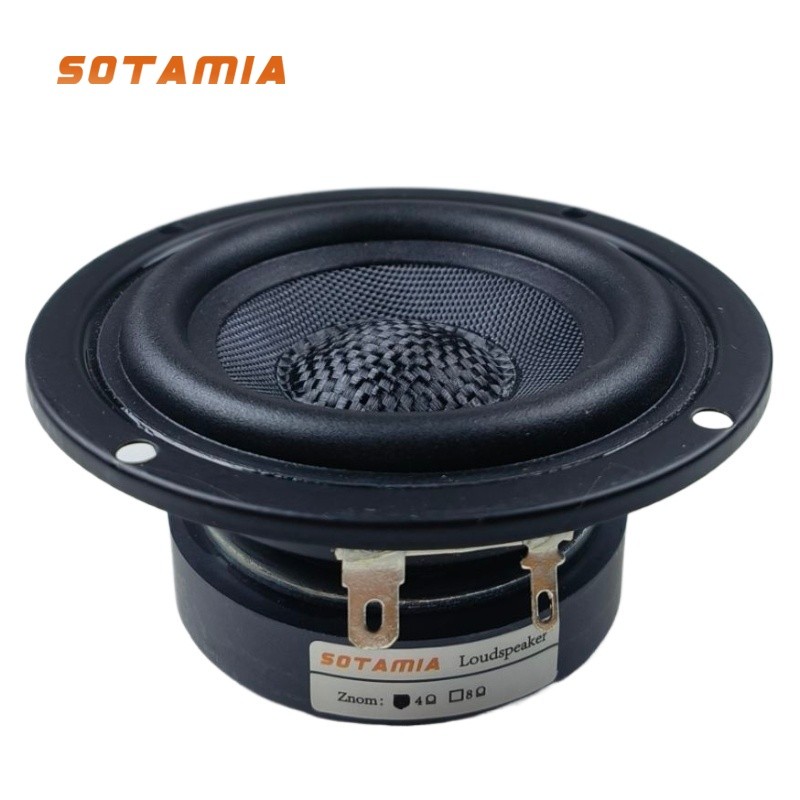SOTAMIA 1Pcs 3.5 Inch Mid Range Audio Speaker 4 8 Ohm 20W Glass Fiber Cone Waterproof Speaker ...
