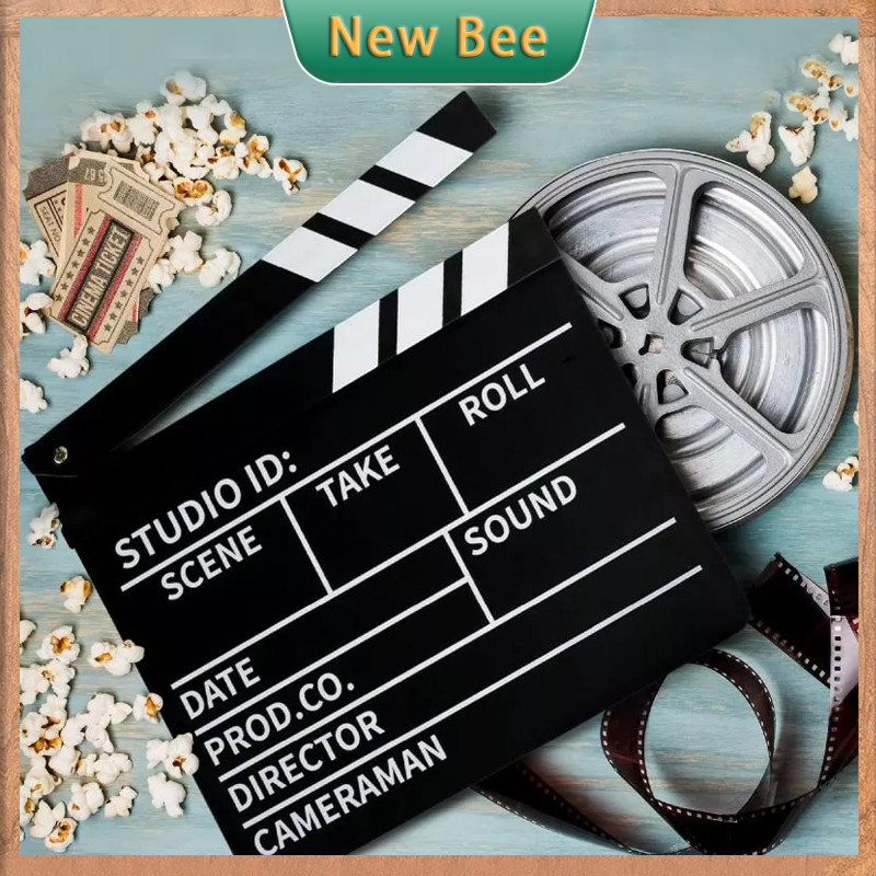 20x20CM TV/Movie Director Clapper Board Wooden TV/Movie Director Scene ...