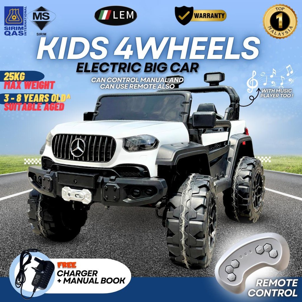 NEW!!! LEM 2025 ELECTRIC CAR KIDS 4 WHEEL AND CONTROL TOY CAR FOR KIDS ...