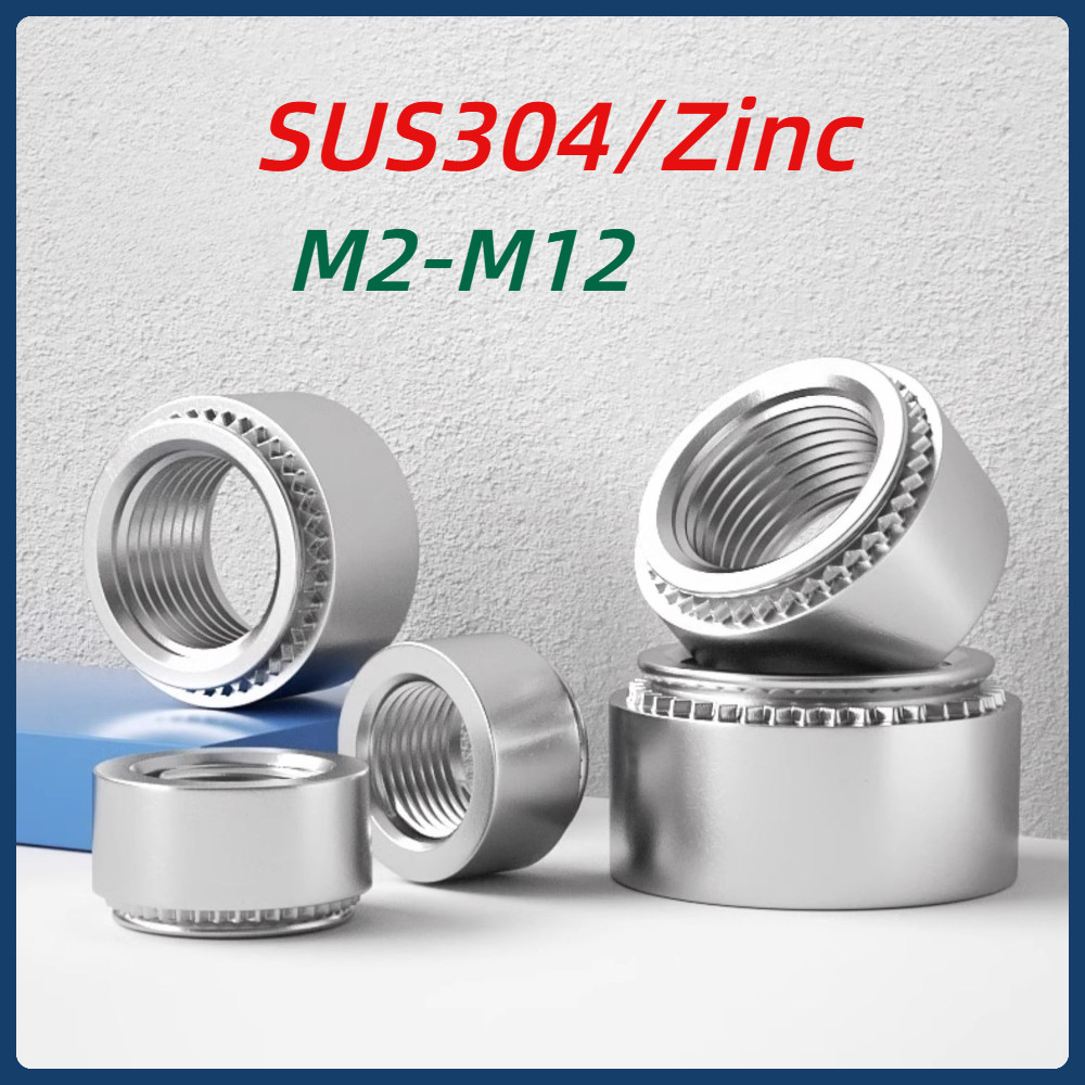 [MX1] Self-Clinching Nut Stainless Steel – Nat Kimpalan Sendiri untuk Logam Sheet / 304 ...