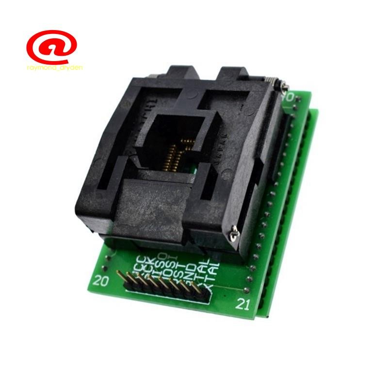 TQFP44 to DIP40 Burning Socket Chip Programmer TQFP44 Adapter Socket Dip40 Qfp44 ATMEGA16 ...