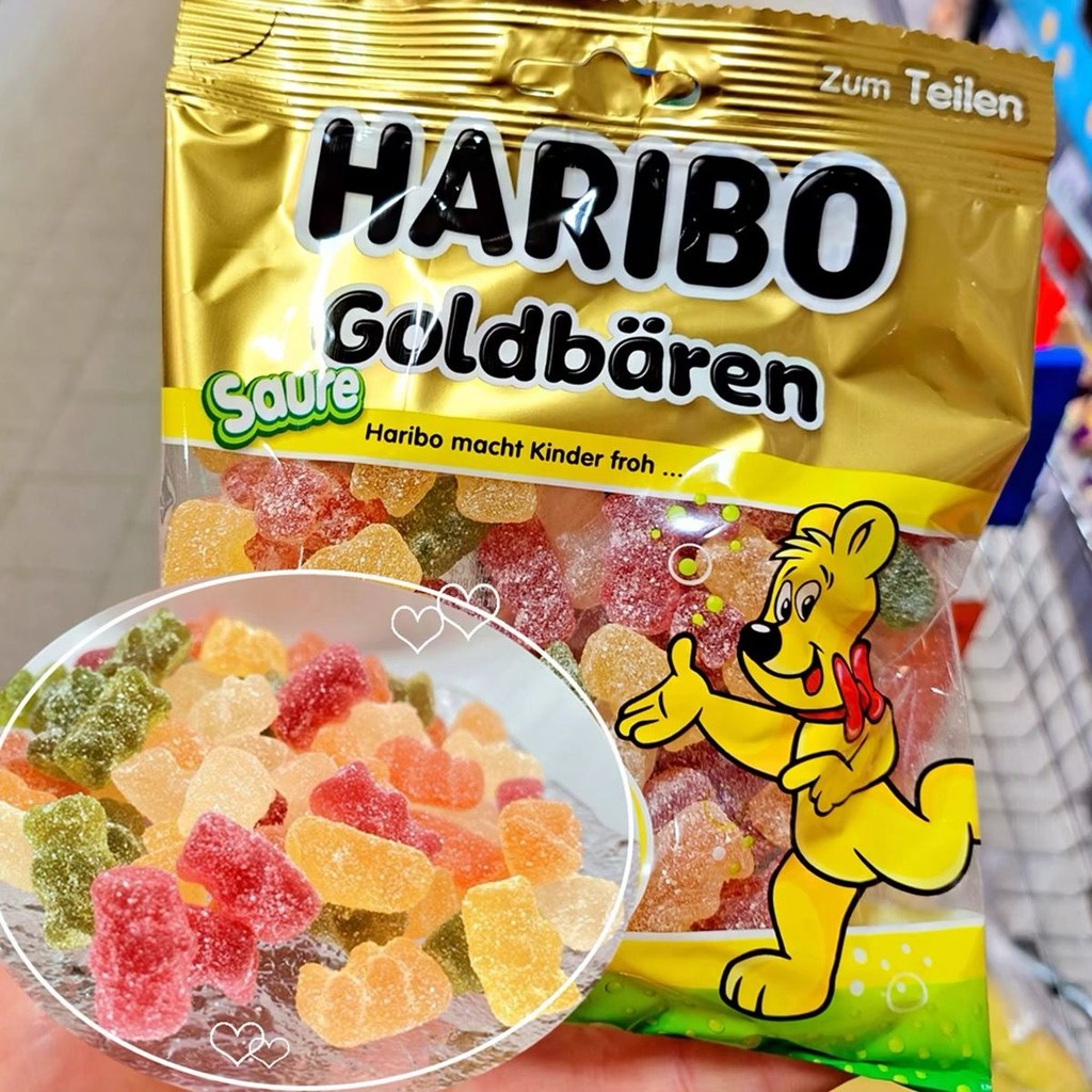 German Haribo Haribo Sour Powder Gummy Bear Handle Cola Golden Bear ...