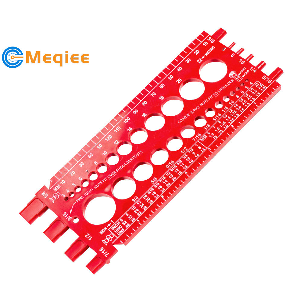 Portable Durable Nut And Drill Bit Thread Checker Screws Measuring ...