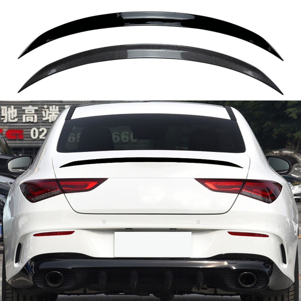 Car Rear Trunk Lid Spoiler Wing Splitter Lip Kit For Mercedes Benz CLA ...