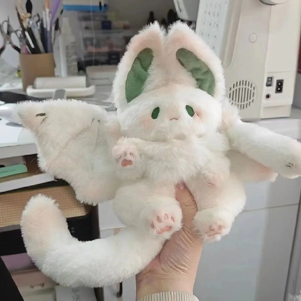 Flying White Rabbit Plush Toy Holding Sleeping Doll Bat Doll Doll Girl ...