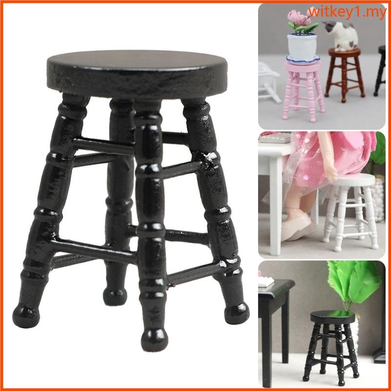 WIT Stool Toy Figure Model Realistic Vintage Realistic Doll House ...