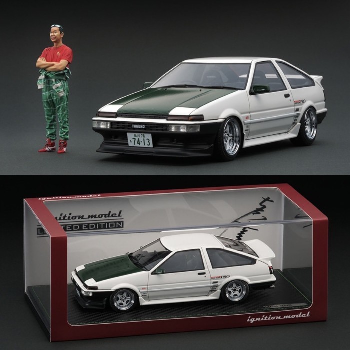 Ignition Model 1:18 Toyota Sprinter Trueno (AE86) with Mr. Keiichi .T ...