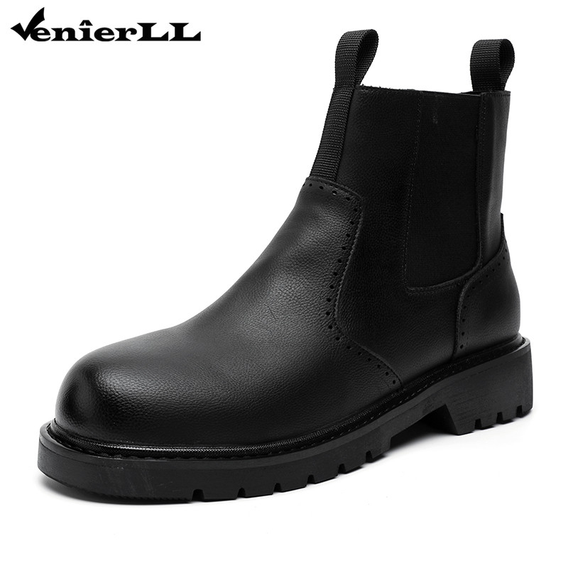 Chelsea Boots Casual Slip On Ankle Waterproof Mens Boots | Shopee Malaysia