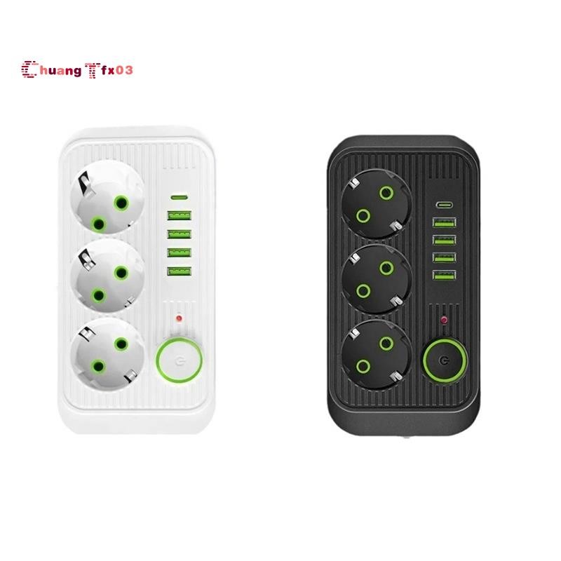 AC Outlets Multitap Power Strip USB&Type C Power Socket with 3 Meter ...