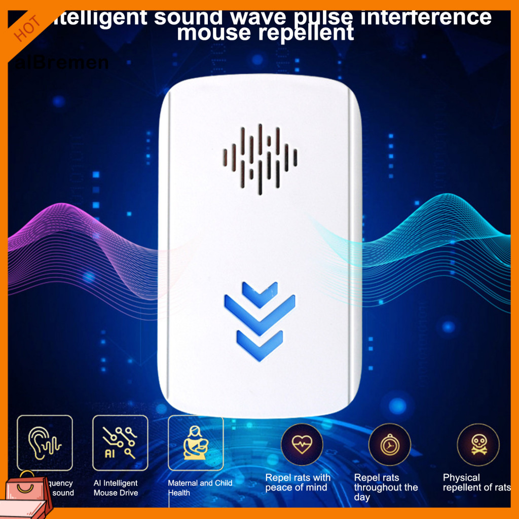 (New) Rodent Repellent Electronic Repeller Effective Ultrasonic Pest ...