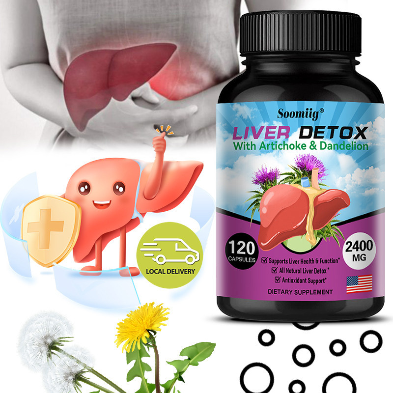 Soomiig Liver Cleansing and Detoxifying Formula Support - Milk Thistle ...