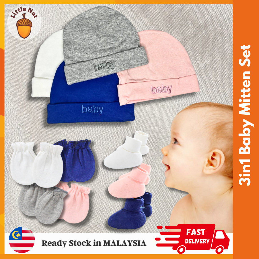 Baby Hat Mitten and Booties Set | Mittens and Booties Newborn Baby ...