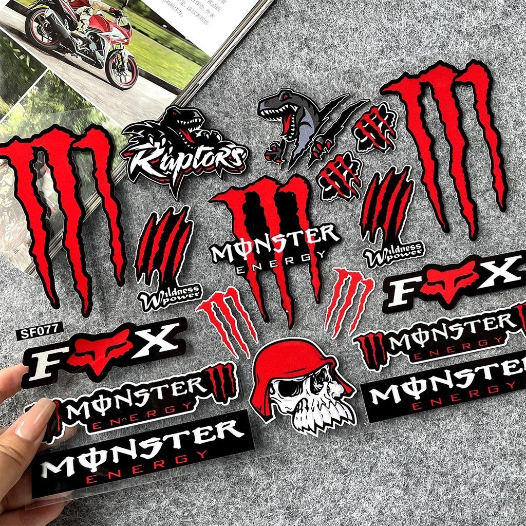 Sponsor Stickers Outdoor Car Motorcycle Body Decoration Reflective ...