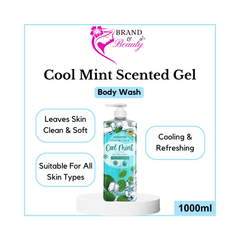 Watson Cool Mint Scented Gel Body Wash I Refreshing Gel Body Wash ...