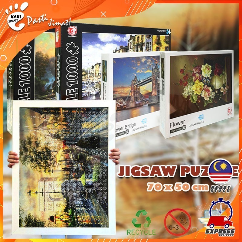 Kaki Jimat 1000 Pcs Jigsaw Puzzle Landscape Design Picture for Adults ...