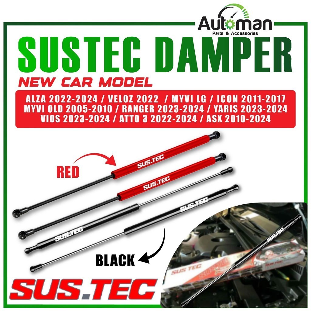 Sustec Damper Front New Car Model Alza Veloz Vios Myvi Lagi Best Icon Ranger Yaris Atto 3 Asx ...