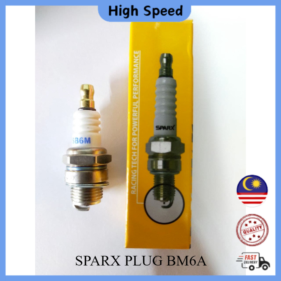 SPARX PLUG BM6A 100% ORIGINAL BM6A PLUG MESIN RUMPUT MESIN RUMPUT PAKAI ...