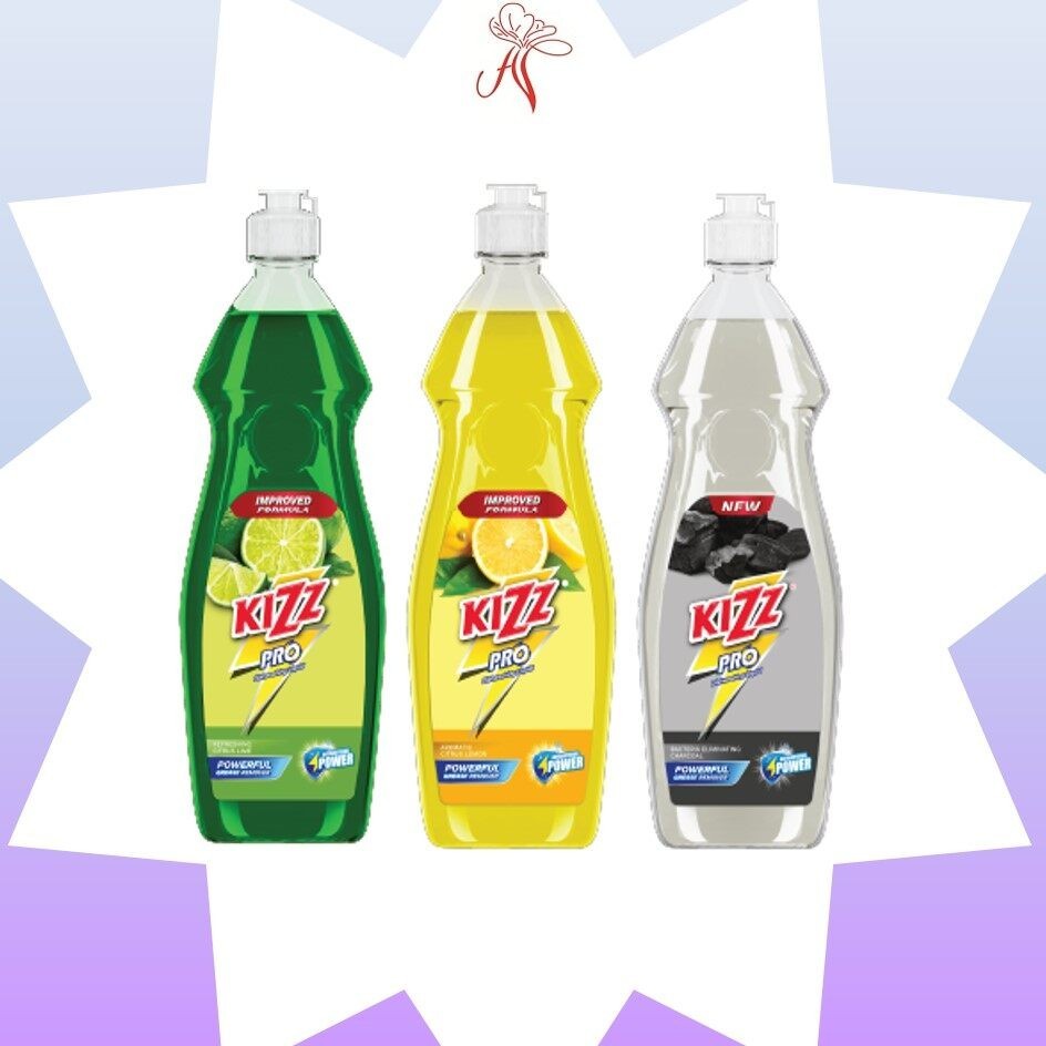 Kizz Dishwashing Liquid Lime / Lemon / Charcoal 900ML | Shopee Malaysia