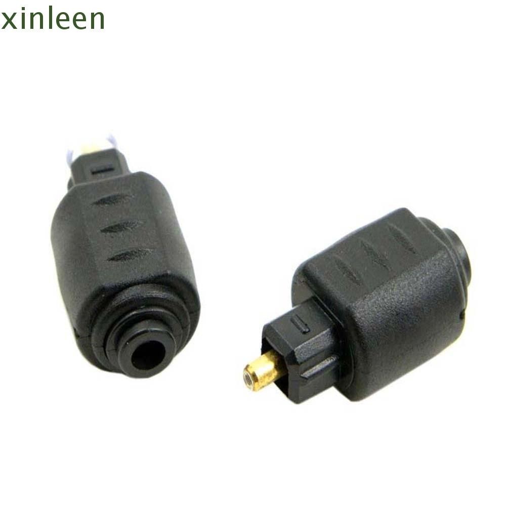 XINLEEN Digital Optical Cable Adapter For DVD TV Round to Square 3.5mm ...