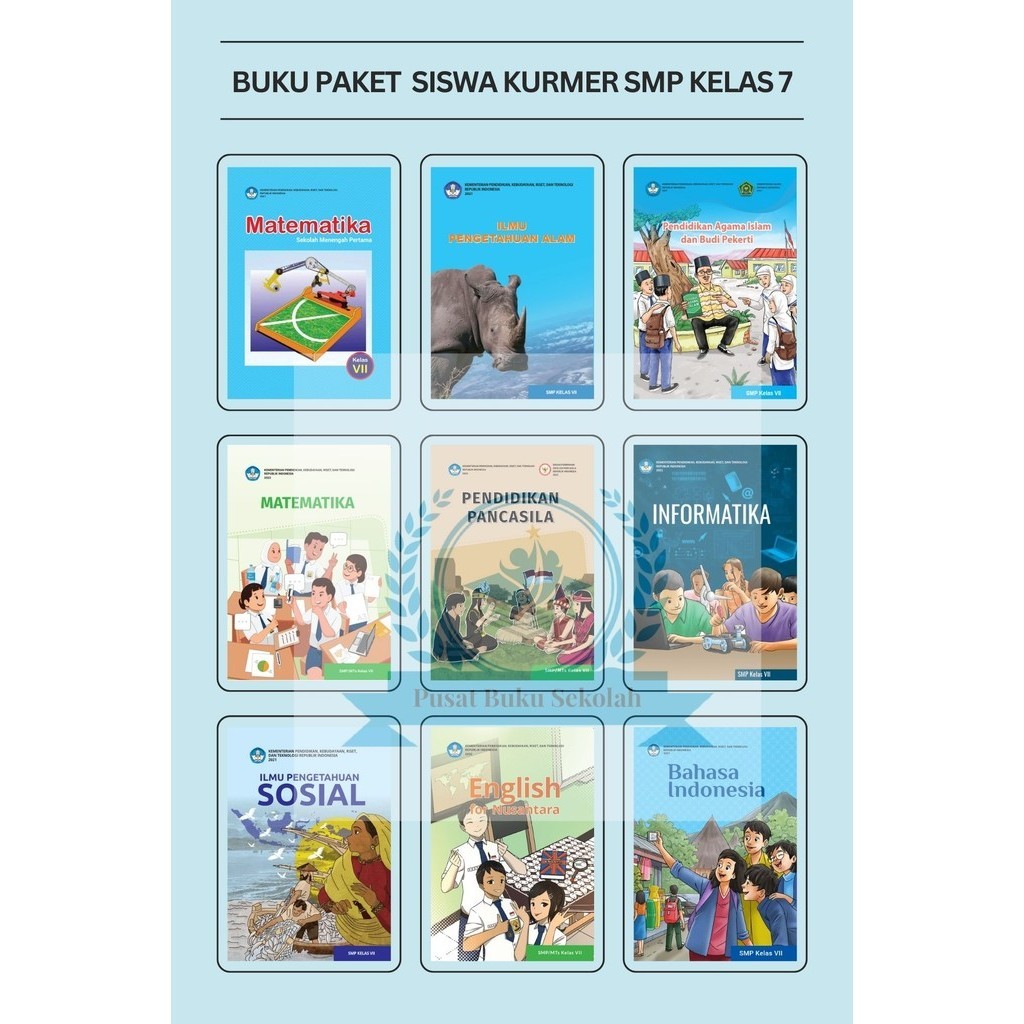 Junior High School Curmer Package Book For Students Grade 7/VII The ...