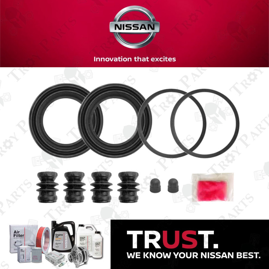 (57mm) Original Nissan (Front) Disc Brake Caliper Repair Kit (Full ...