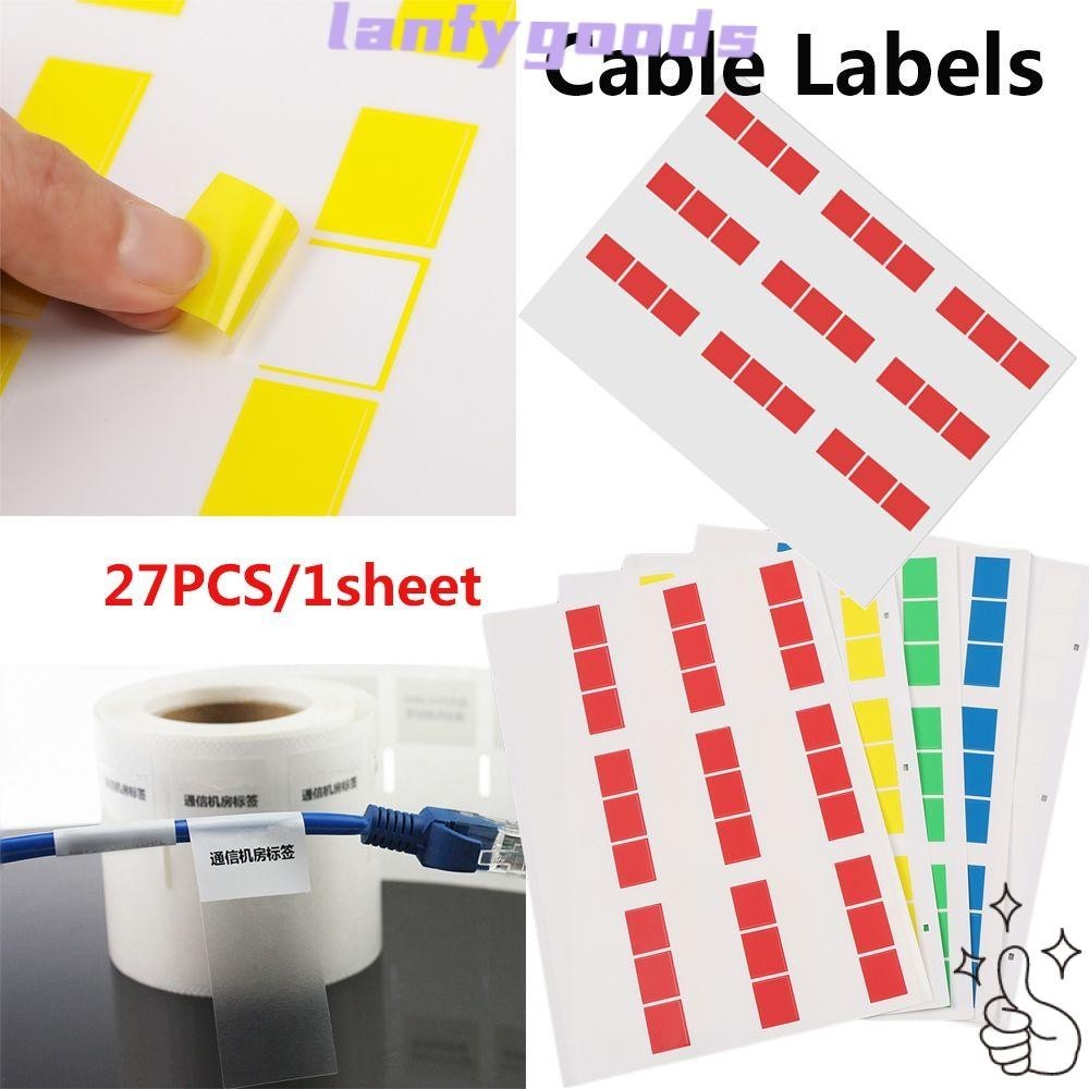 LAN Cable Labels Self-adhesive Marker Tool Waterproof Wire Stickers ...