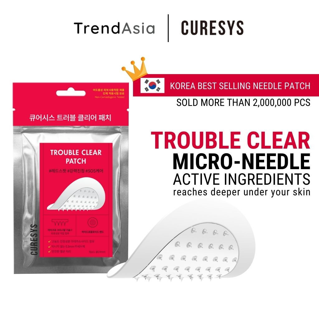 (Exp 11/25) CURESYS Trouble Clear Needle Patch Acne Pimple Microneedle ...