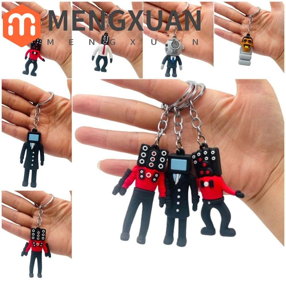 MENGXUAN Anime Skibidi Toilet Keychain, Skibidi Toilet Tv Man Camara ...