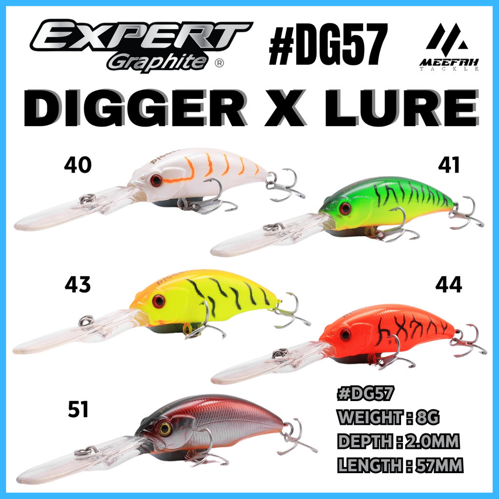 EXPERT GRAPHITE Digger X DG 57 Shad Fishing Lure | Shopee Malaysia