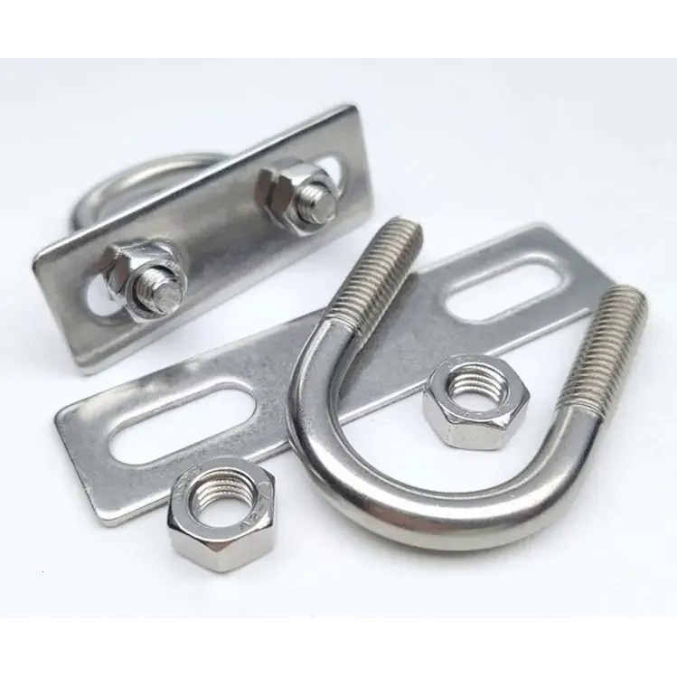 M6 M8 U-shaped Bolt 304 Stainless Steel U-shaped Screw Clip Pipe Clip ...