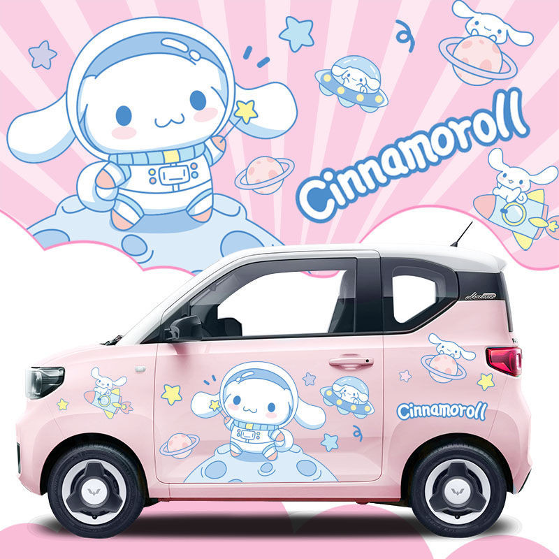 Cartoon Car Stickers, Wuling Mini, Cinnamoroll, Car Decoration Sticker ...