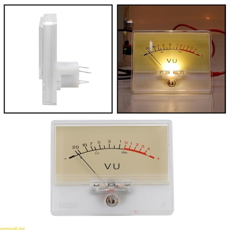 weroyal Professional VU Meter Quality Yellow Panel VU Meter for Home ...