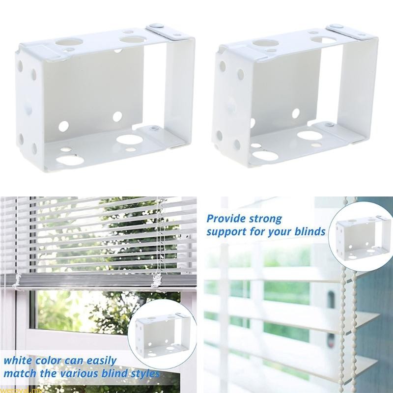 weroyal 2 4x 5cm Box Mounting Brackets Blind Brackets Window Headrail ...