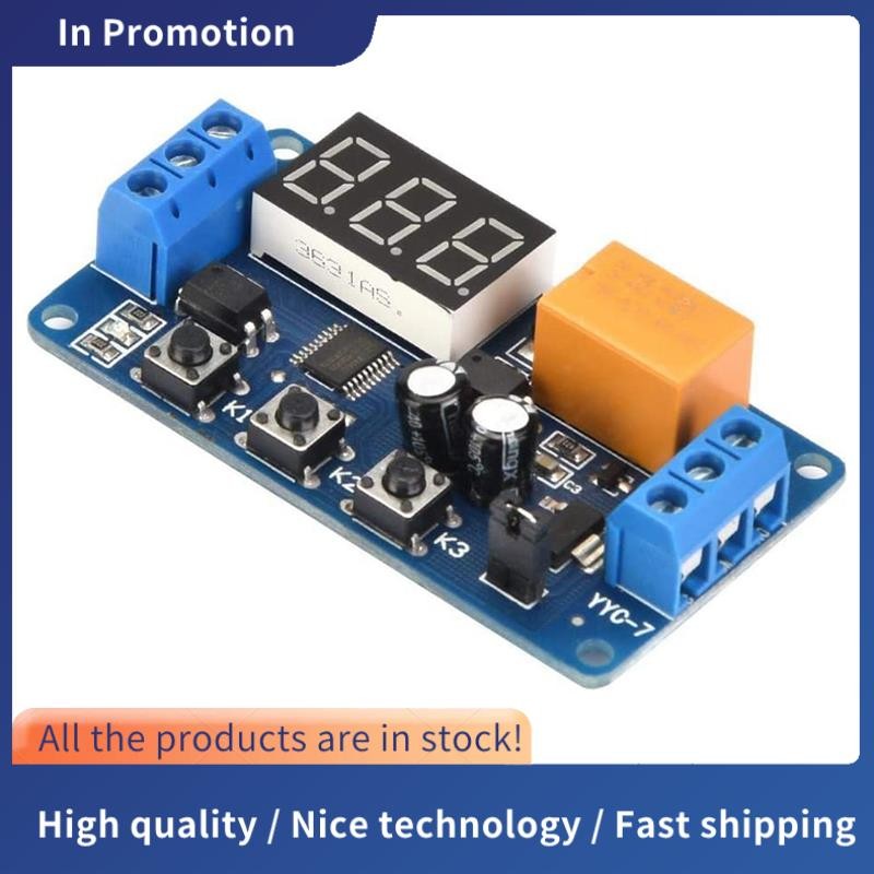 Time Delay Module LED Display Timer Relay 3V 3.7V 4.5V 5V 6V Signal Cycle Timing Switch Multi ...