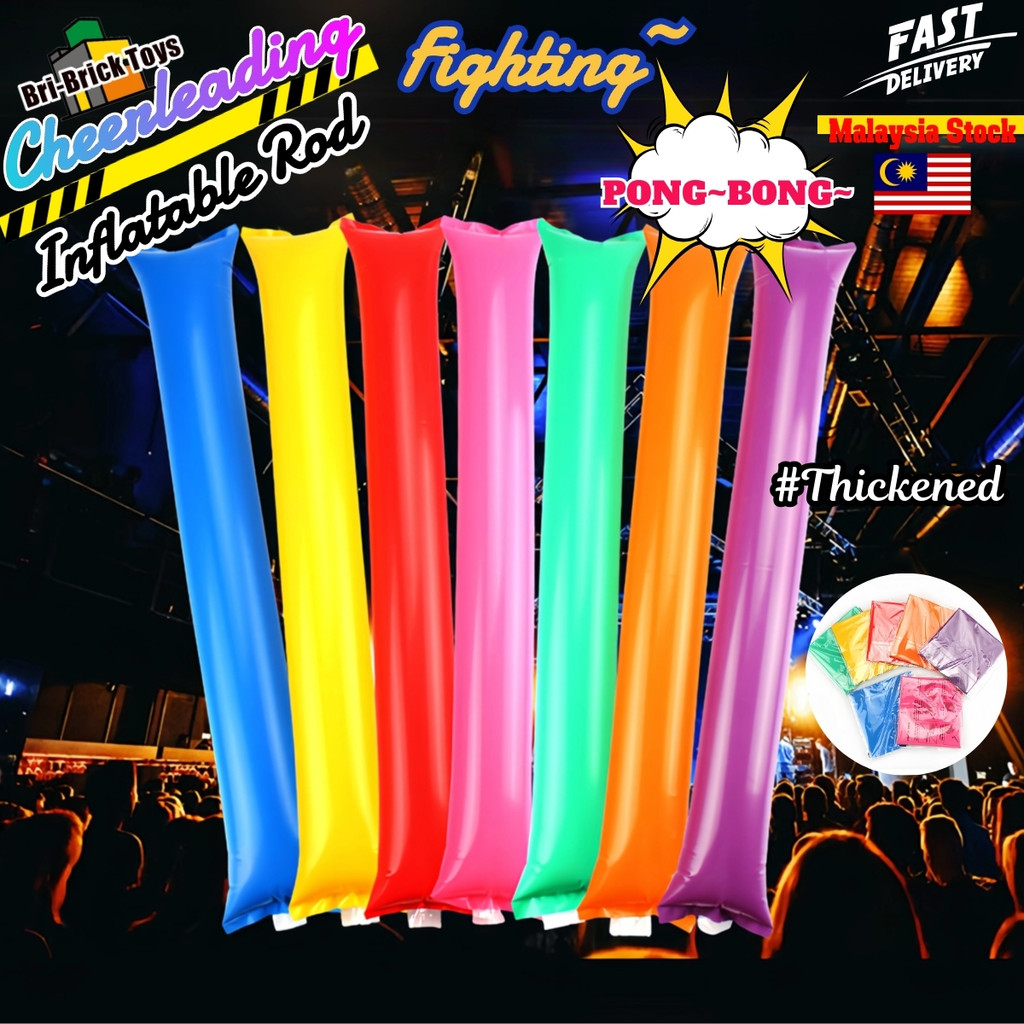 🔥Local Stock🔥2PCS Portable Inflatable Cheer Stick Thunder Cheer Sticks ...