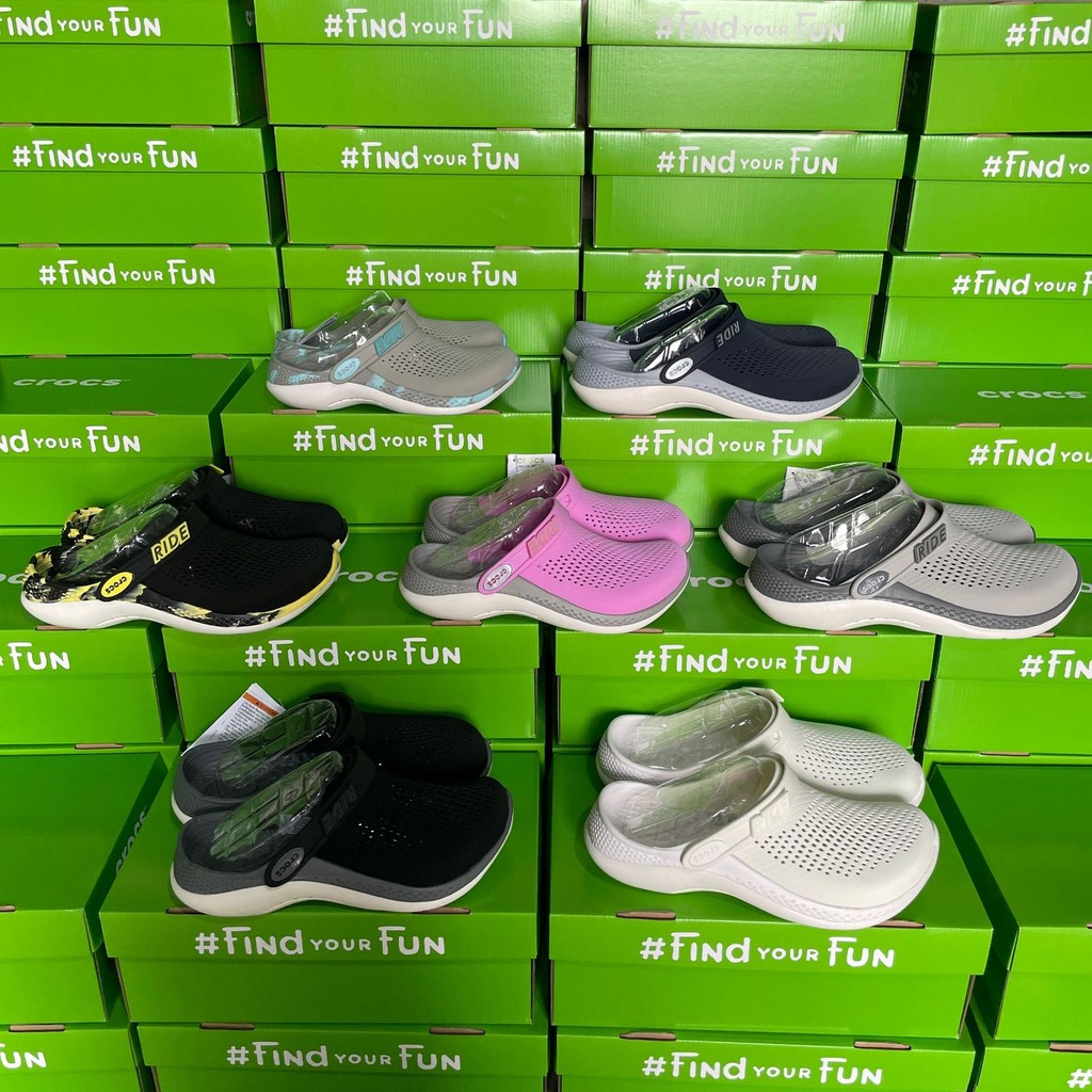 Cross Crocs Lite Ride Kasut Pantai Tersumbat Generasi Kedua Tapak ...