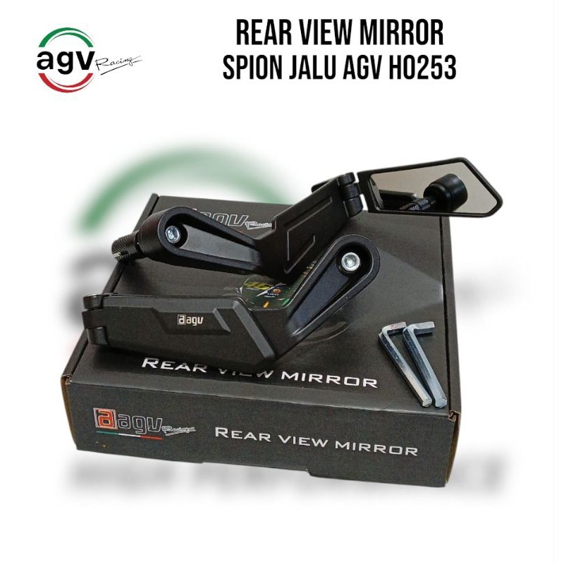 RACING Rear View Mirror AGV H0253 Jalu Rear View Mirror - Proguard Plus ...