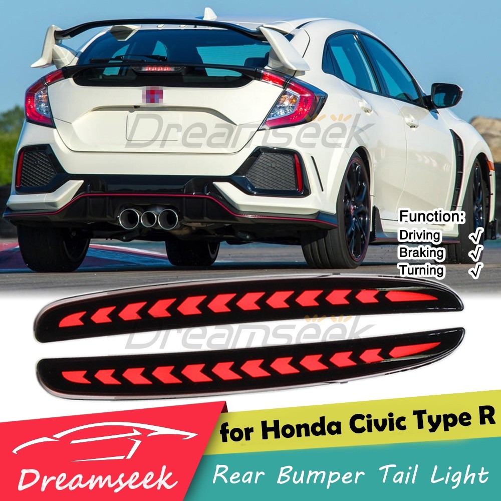 LED Rear Bumper Tail Light for Honda Civic Type R / Hatchback / Si ...