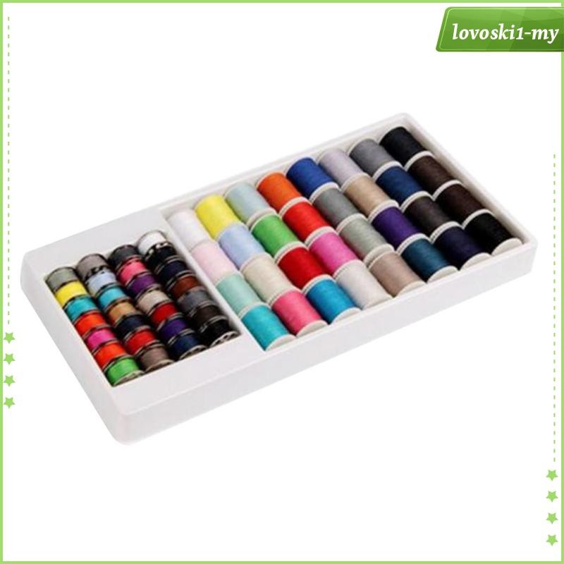 [LovoskibcMY] 60 Pieces Assorted Thread Kit Set Spool Bobbin Kit Reel ...