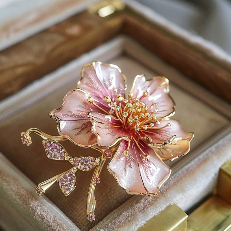 Barang Kemas Lingxin Kerongsang Mewah Jenama Berbilang Lapisan ...